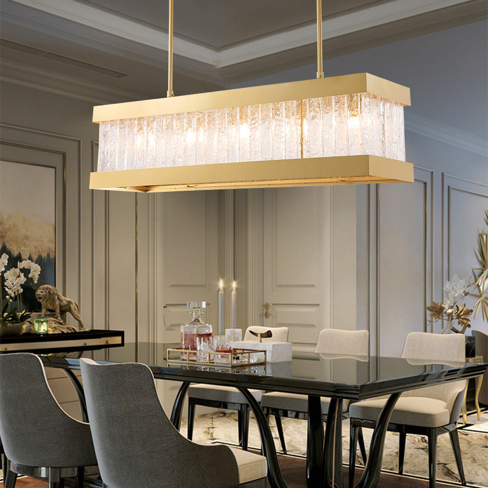 Rectangle Crystal Chandelier – MOOONI LIGHTING