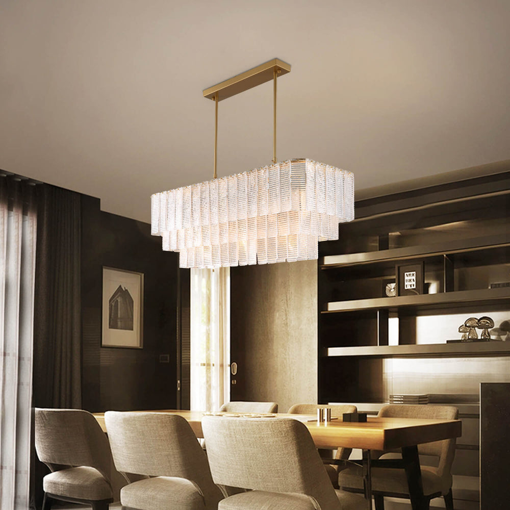 gold-frame-3-layer-glass-chandelier – MOOONI LIGHTING