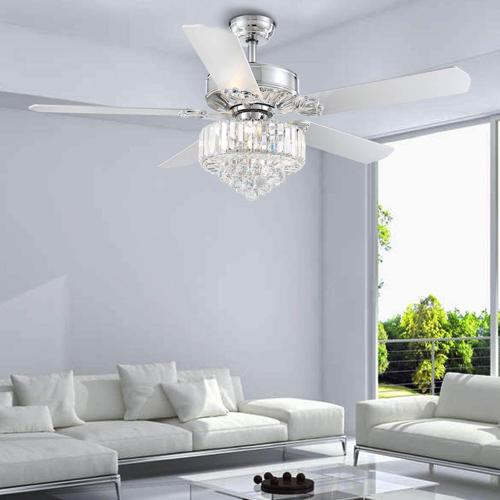 Most Popular Crystal Light Fixture Combo ceiling Fan – MOOONI LIGHTING
