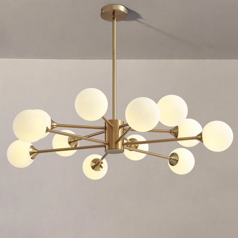 Sputnik Gold Globe Double Layers 12 Lights Chandelier – MOOONI LIGHTING