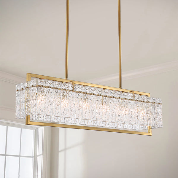 Modern Rectangular Pendant Lighting Fixture – MOOONI LIGHTING